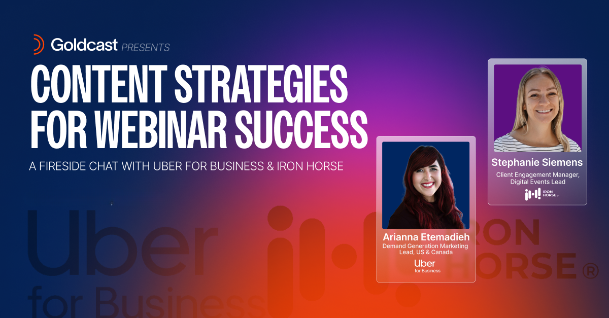 Content Strategies for Webinar Success: A Fireside Chat with Uber for ...